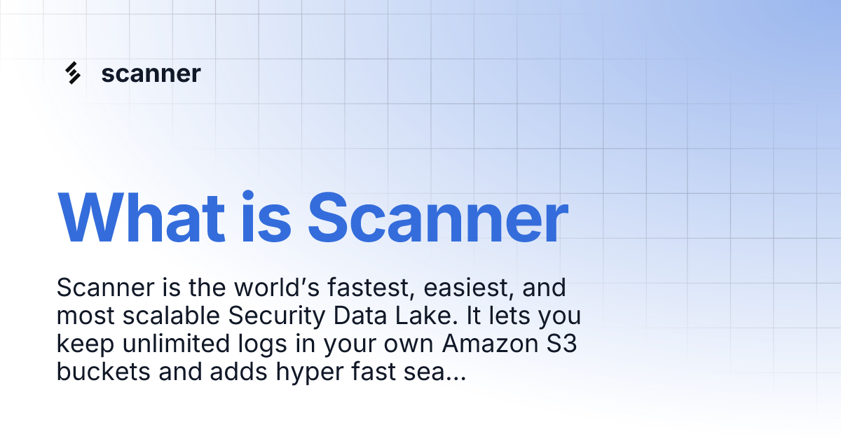 What is Scanner | scanner