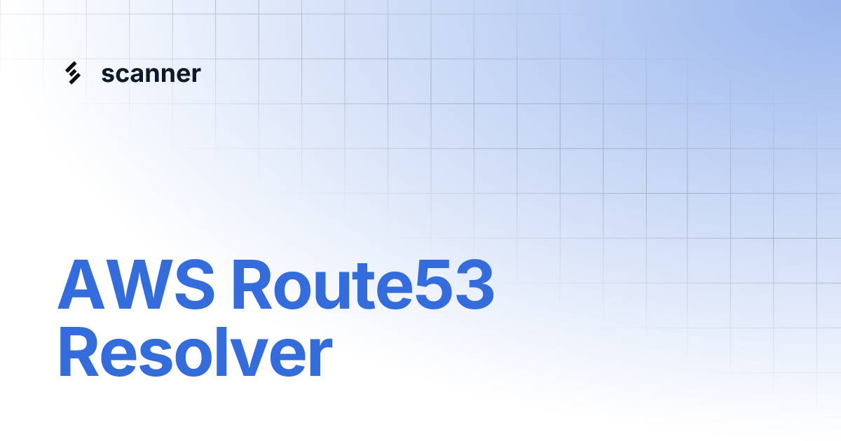 AWS Route53 Resolver | scanner